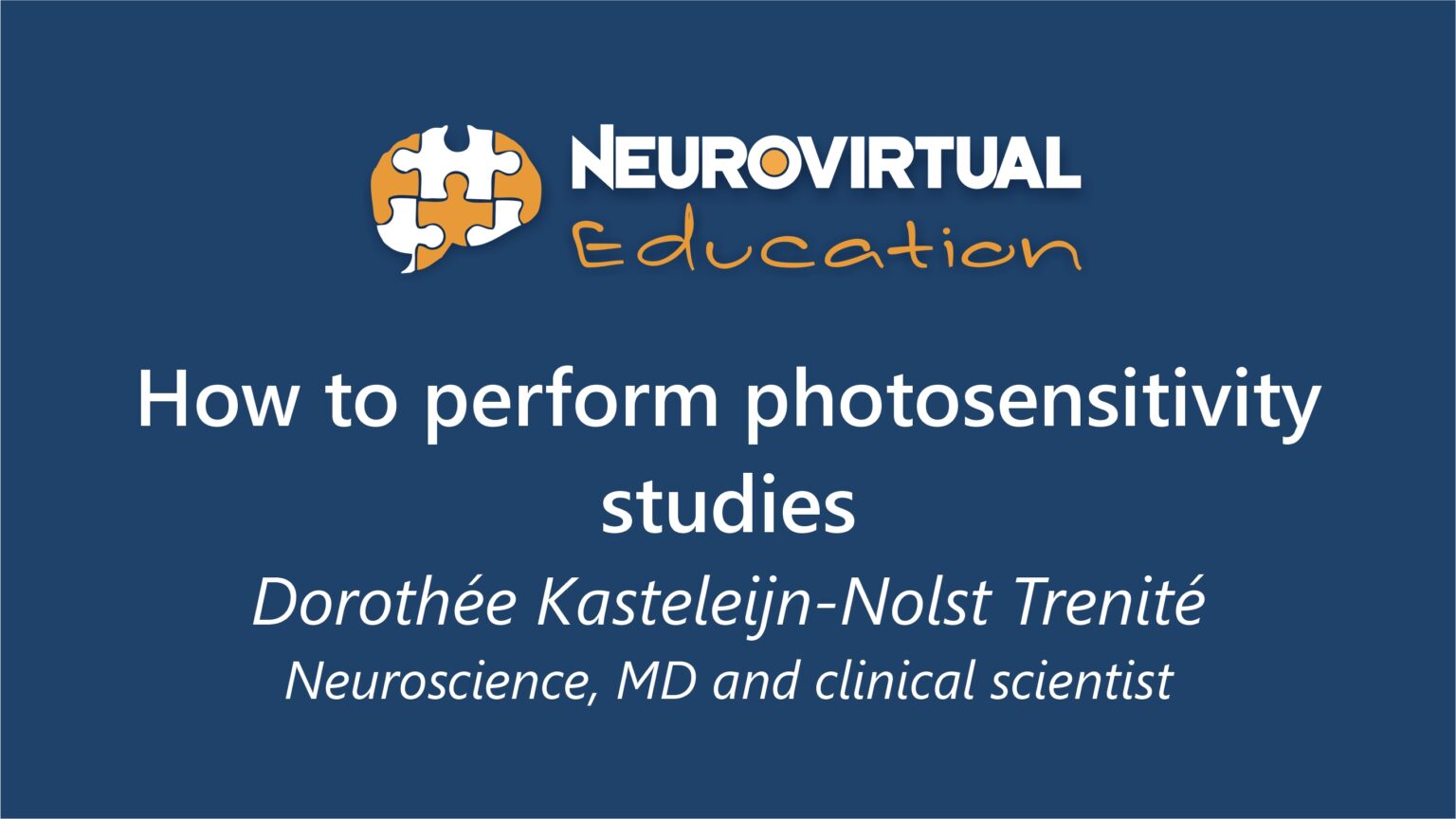 How to perform photosensitivity studies – Neurovirtual Education